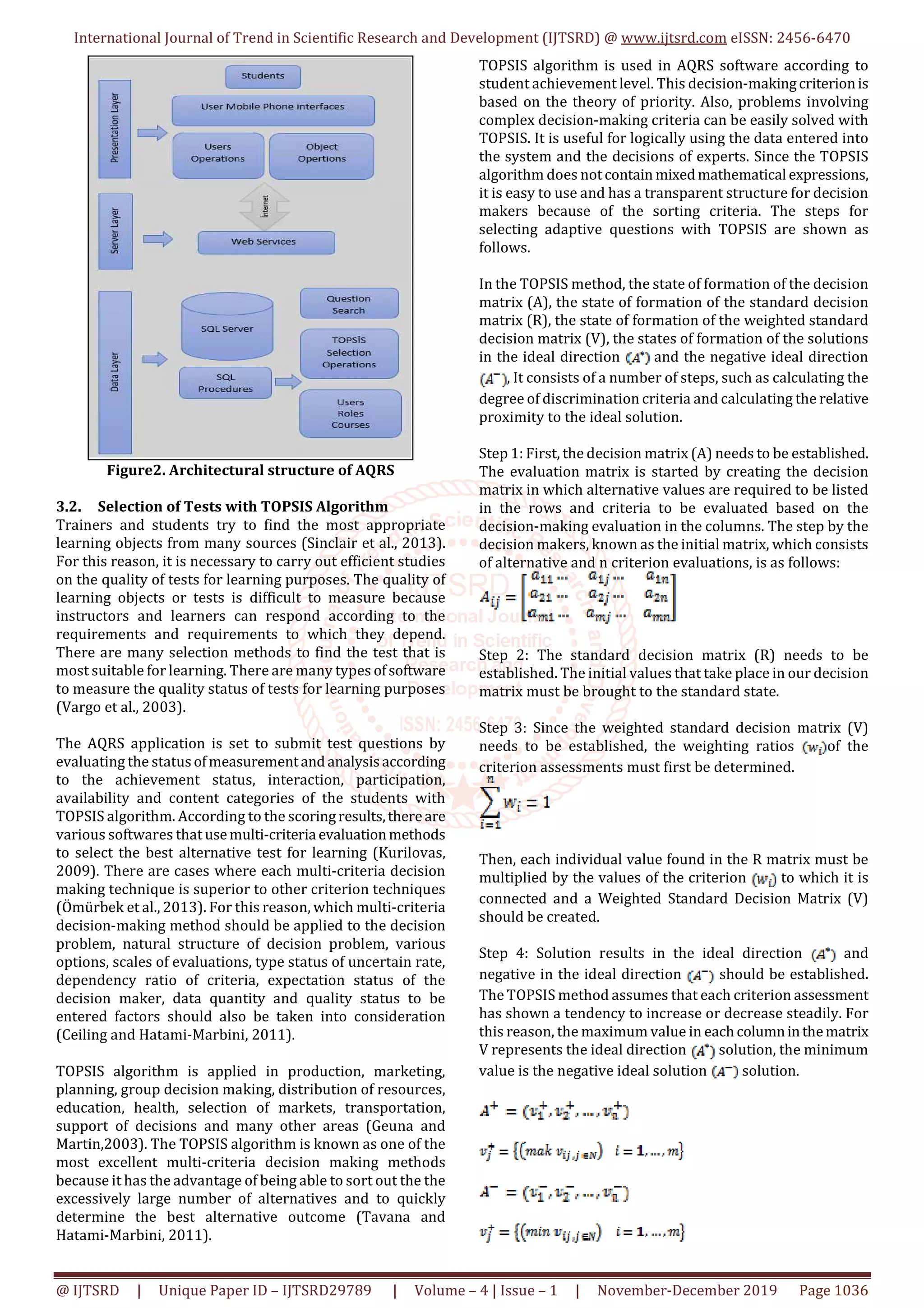 Adaptive Question Recommendation System Based on Student Achievement | PDF
