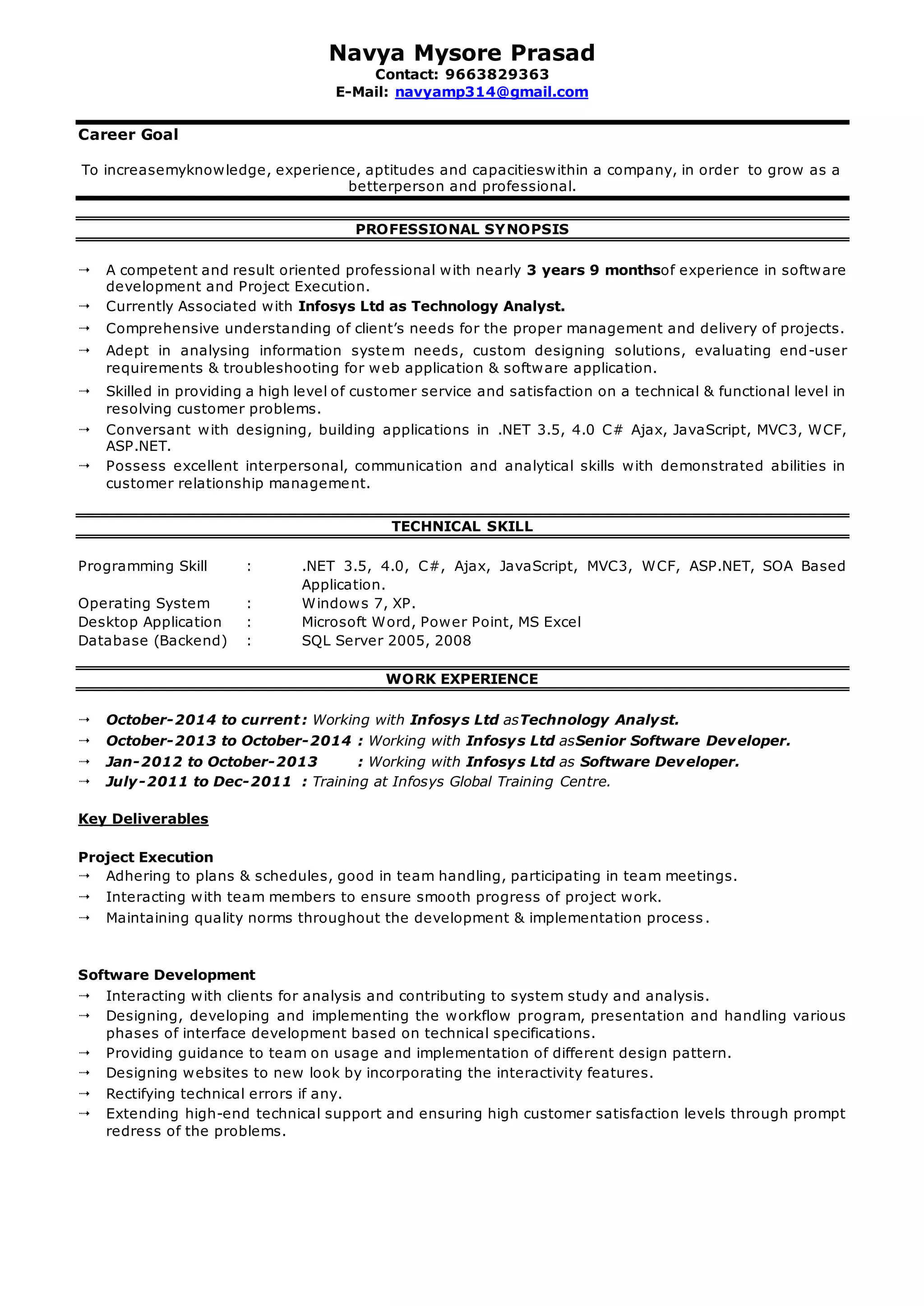 Navya_Resume_New (1) | DOCX | Computer Software and Applications | Computing