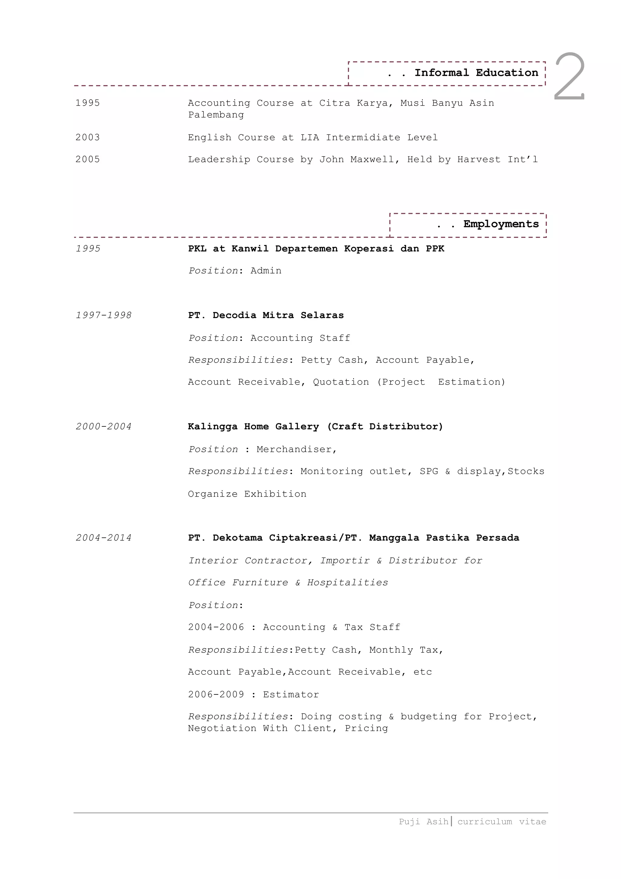 Curriculum Vitae of Hon | DOCX