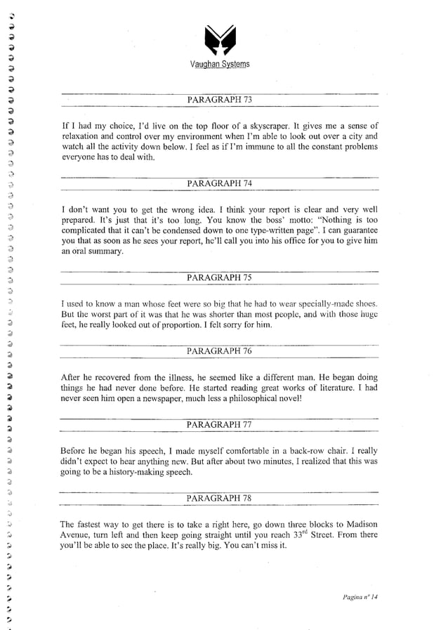 198 english paragraphs vaughan systems for varied english exercises | PDF