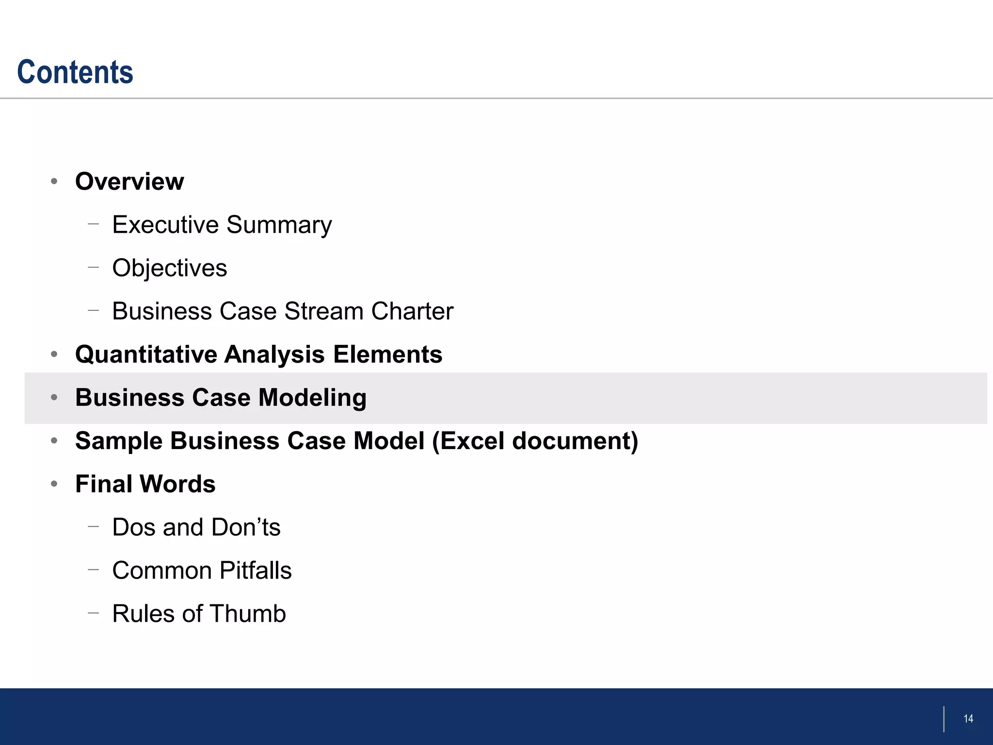 Business Case Development Framework | PDF