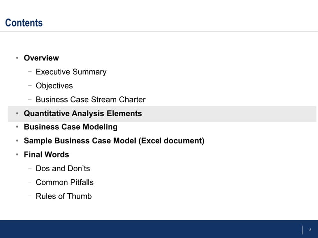 Business Case Development Framework | PPT