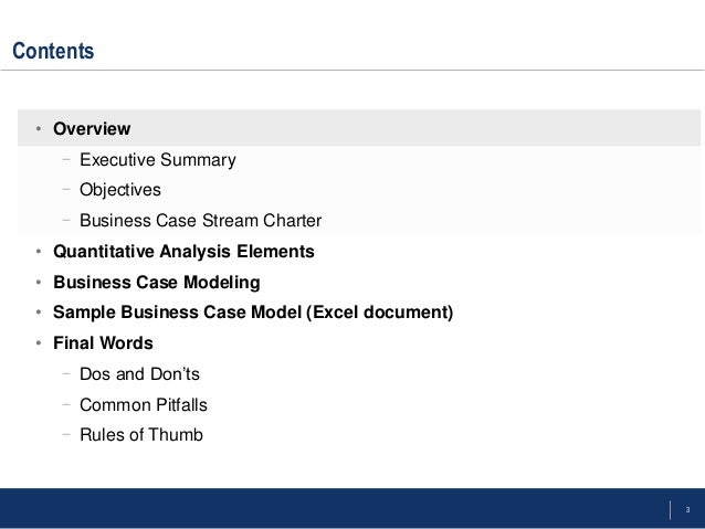 Business Case Development Framework