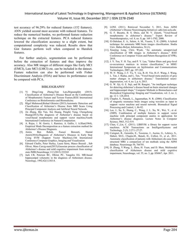Multistage Classification of Alzheimer’s Disease | PDF