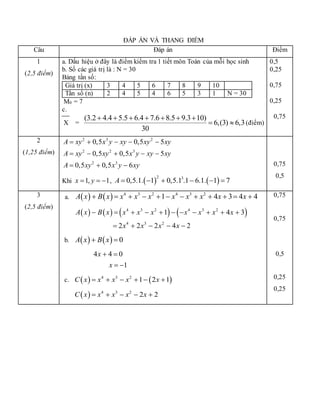 Đề Thi Hk2 Toán 7 - TH - THCS - THPT Việt Anh | DOCX