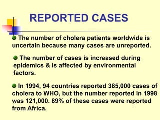 Cholera epidimologyy | PPT | Free Download