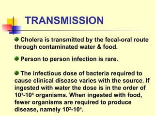 Cholera - human disease definition, types diagnosis and treatment.ppt