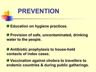 Cholera - human disease definition, types diagnosis and treatment.ppt
