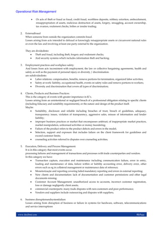 Operational Risk Management | PDF