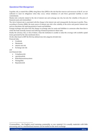 Operational Risk Management | PDF