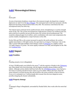 1991 bangladesh cyclone | DOCX