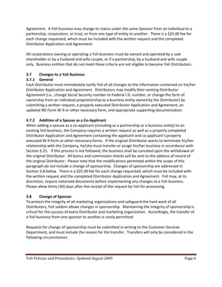 Yoli Distributor Policies - A Must Read! | PDF | Email | Internet