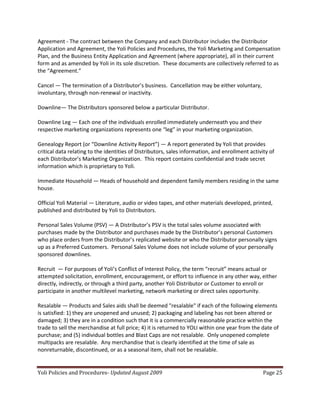 Yoli Distributor Policies - A Must Read! | PDF