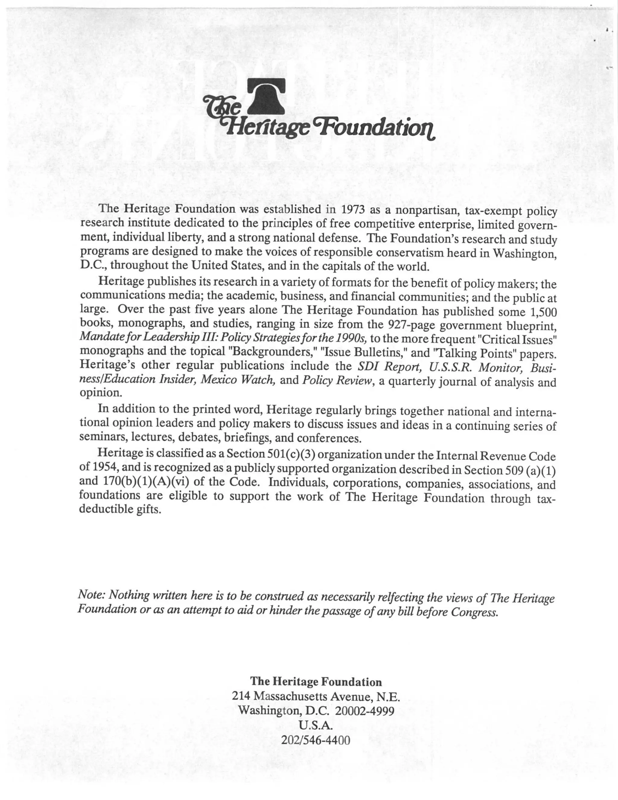 1992 Heritage Consumer Choice Health Plan | PDF