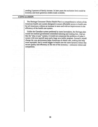 1992 Heritage Consumer Choice Health Plan | PDF