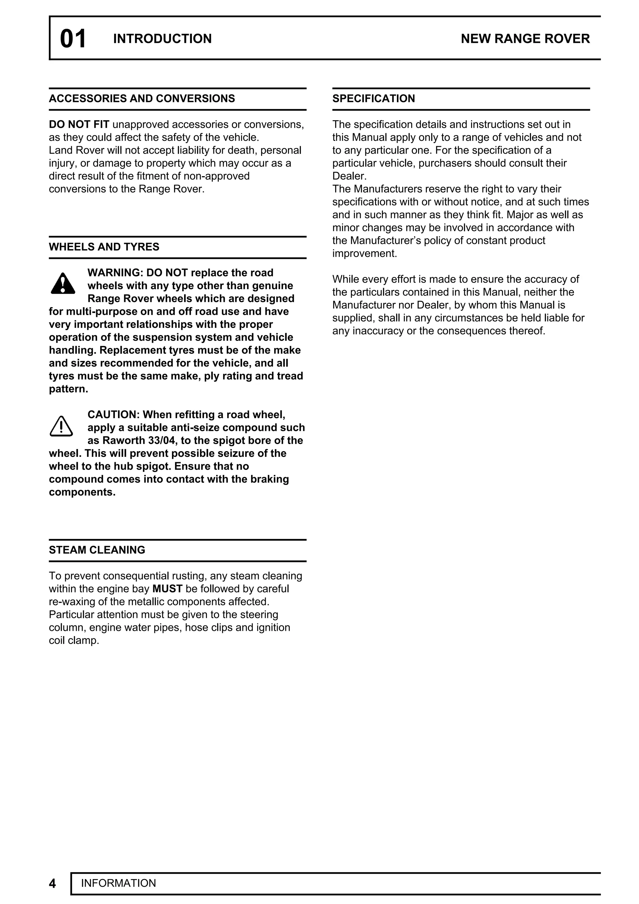 1992 land rover range rover classic service repair manual | PDF