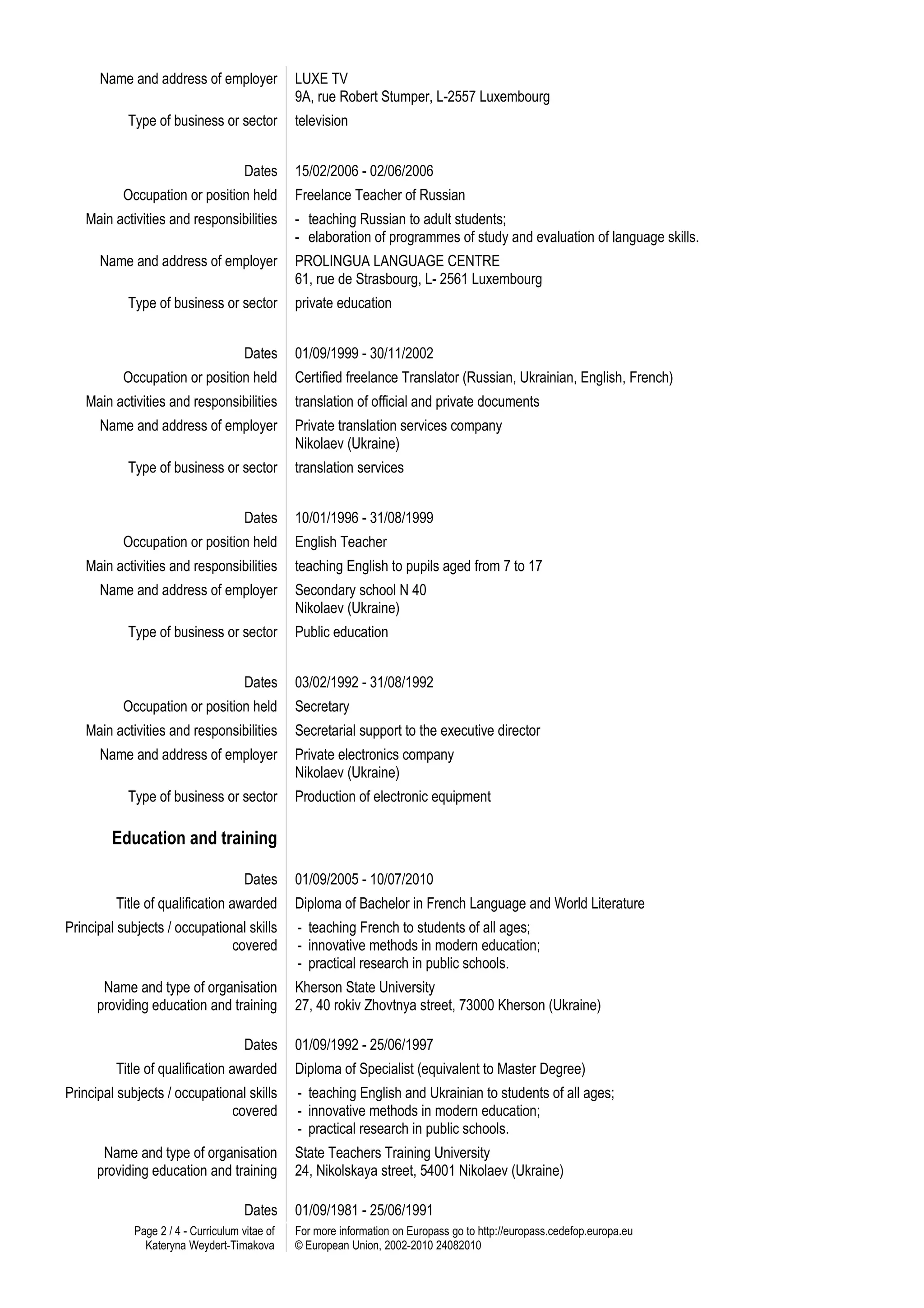 Europass-CV-Timakova - 2015 | DOC