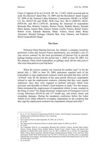 Omni Hauling Services Inc. et. al. versus Bernardo Bon et. al.. G.R. No ...