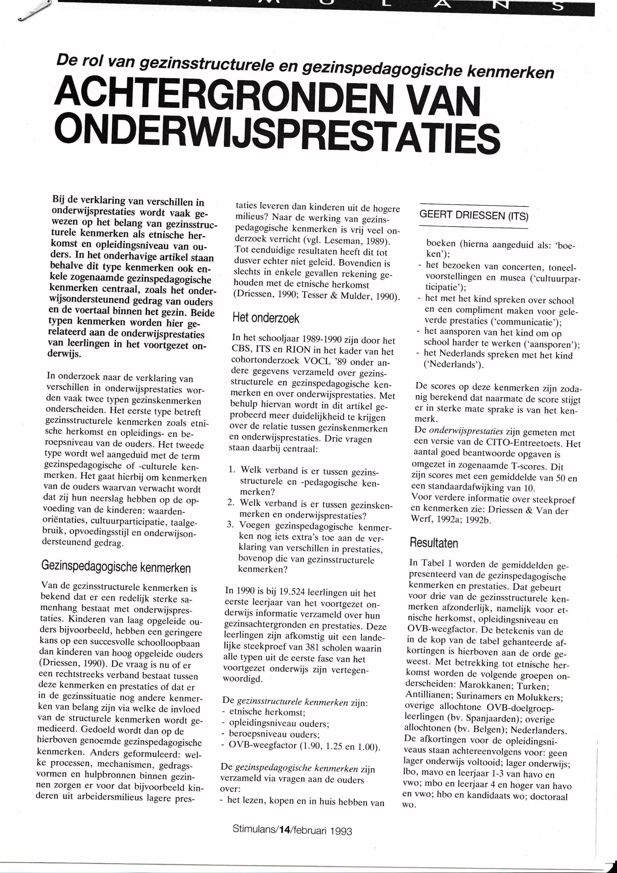 Geert Driessen (1993) Stim Achtergronden van onderwijsprestaties.pdf