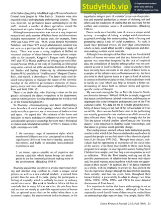 1993 John Blacking and the Development of Dance Anthropology in the ...