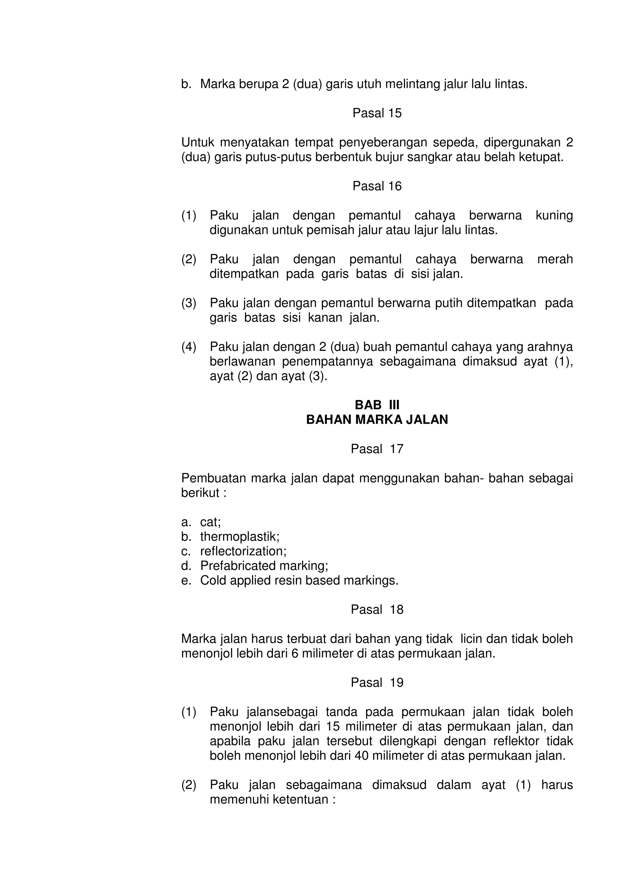 1993, km 60 tahun 1993 ttg marka jalan | PDF