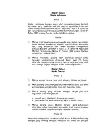 1993, km 60 tahun 1993 ttg marka jalan | PDF