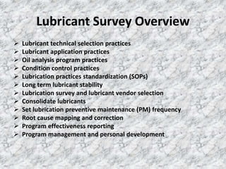 199544021-How-to-conduct-Lubrication-Audit.ppt