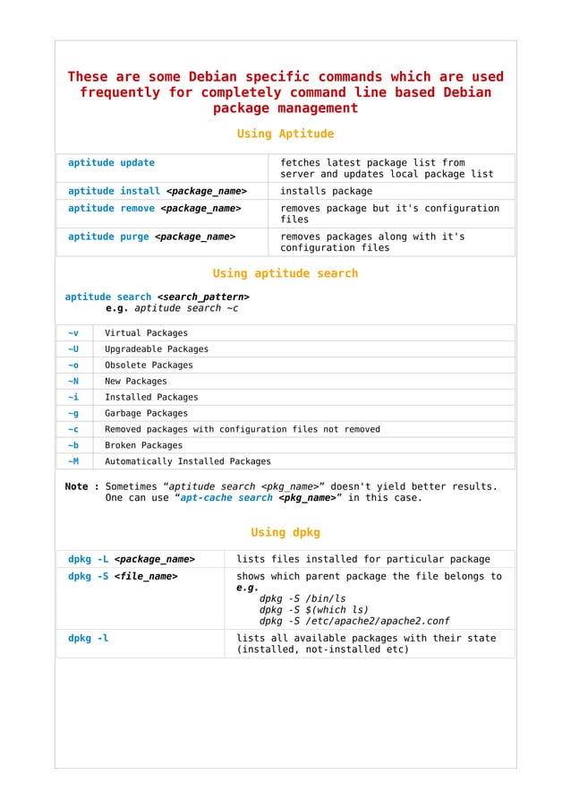 Debian Package Management Simplified | PDF