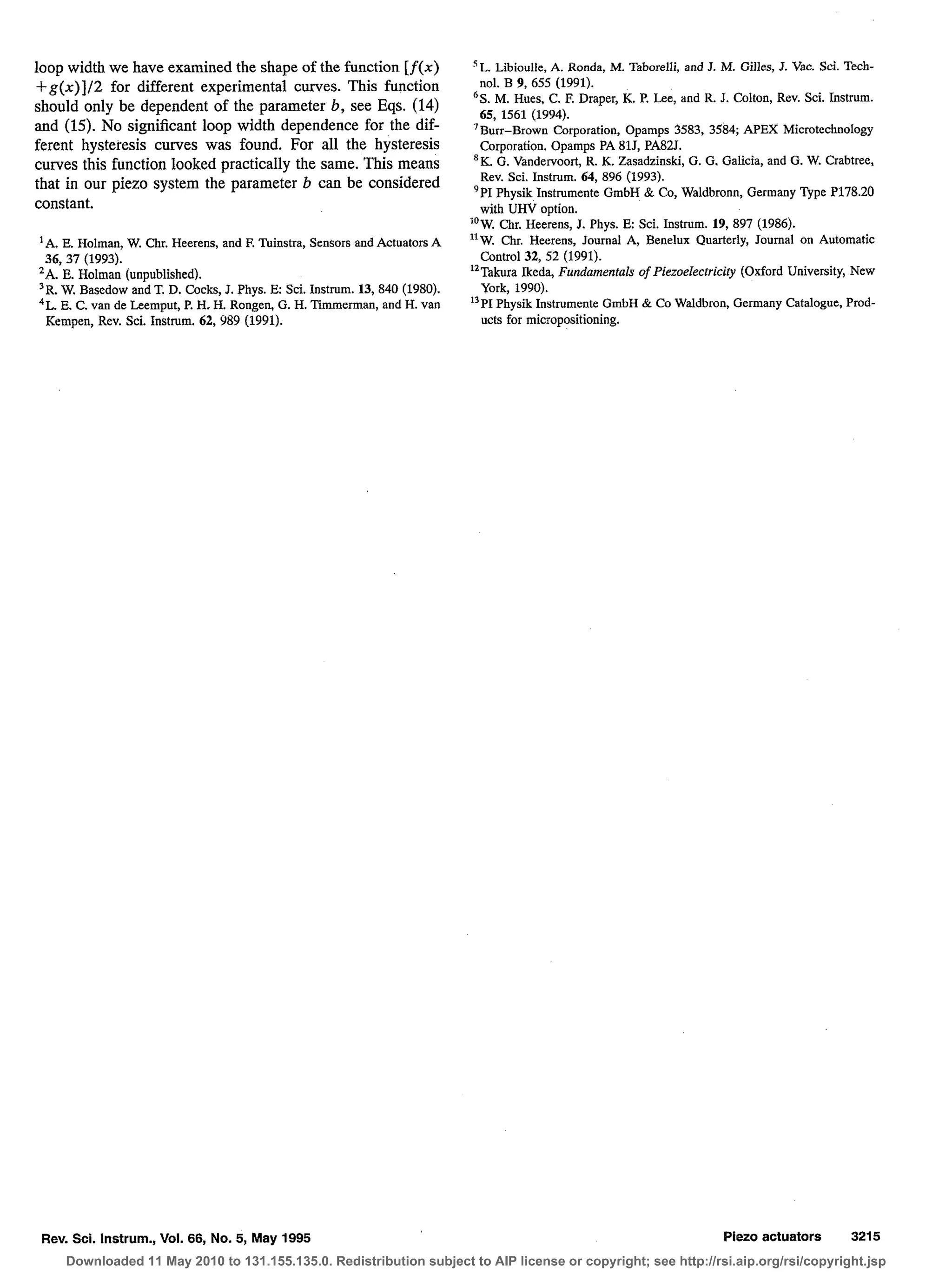 1995 analysis of piezo actuators in translation constructions | PDF