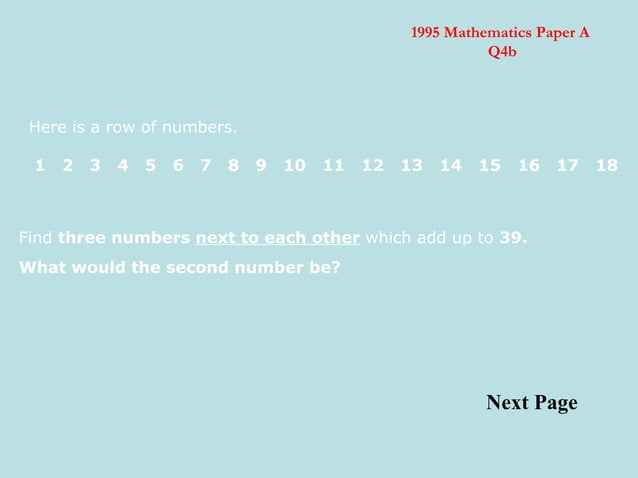 Interactive Voting - 1995 mathematics paper a | PPT
