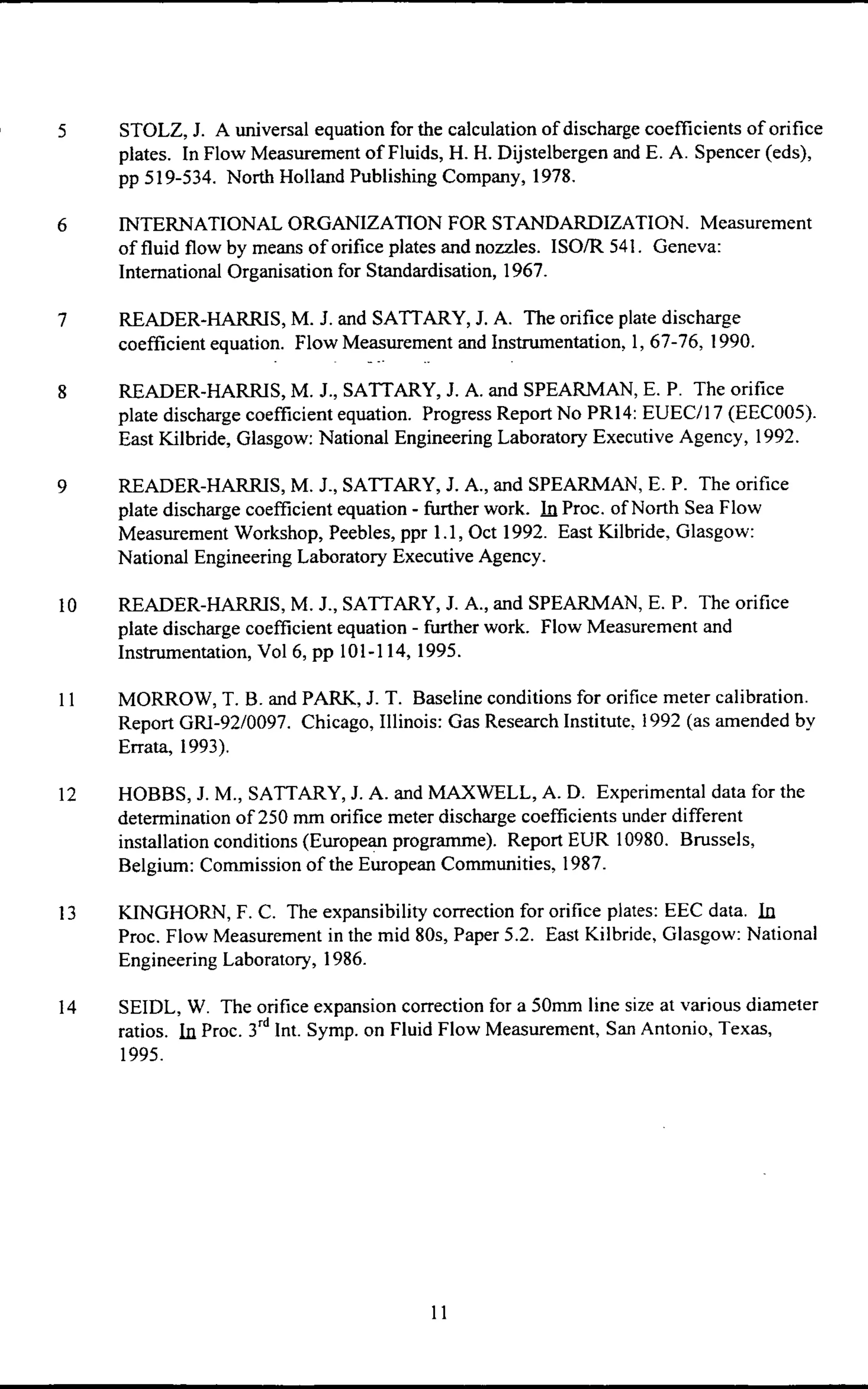 1996-24-The-Orifice-Plate-Discharge-Coefficient-Equation-Reader-Harris ...
