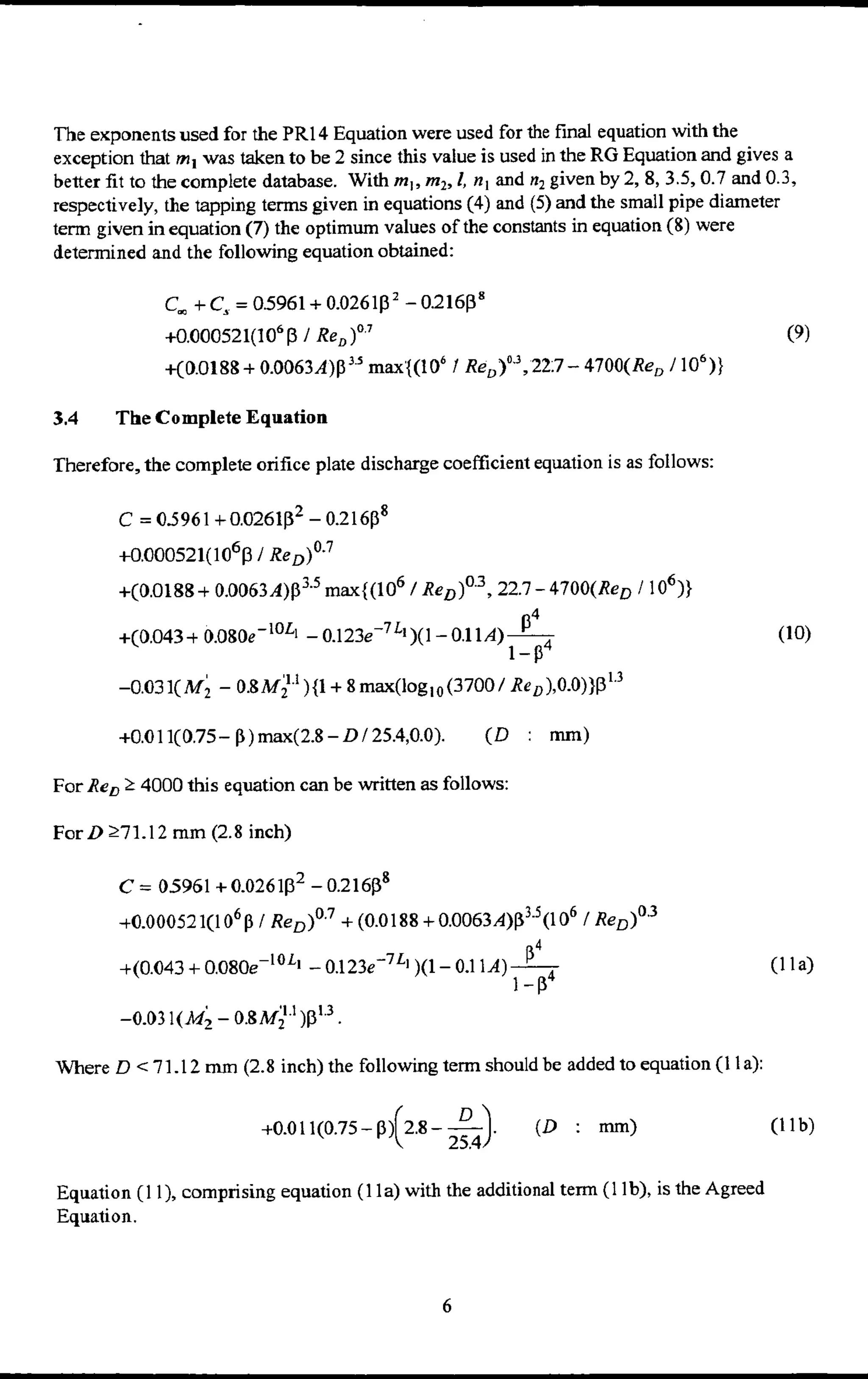 1996-24-The-Orifice-Plate-Discharge-Coefficient-Equation-Reader-Harris ...