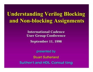 1996-CUG-presentation_nonblocking_assigns.pdf | Programming Languages | Computing