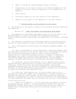 1996 4th Report - Commission on Sustainable Development (CSD) | PDF