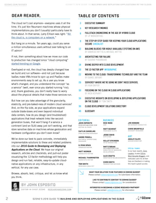 DZone’s 2016 Guide To Building And Deploying Applications In The Cloud | PDF