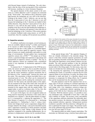 1996 a calibrated scanning tunneling microscope equipped with capacitive sensors | PDF | Physics ...