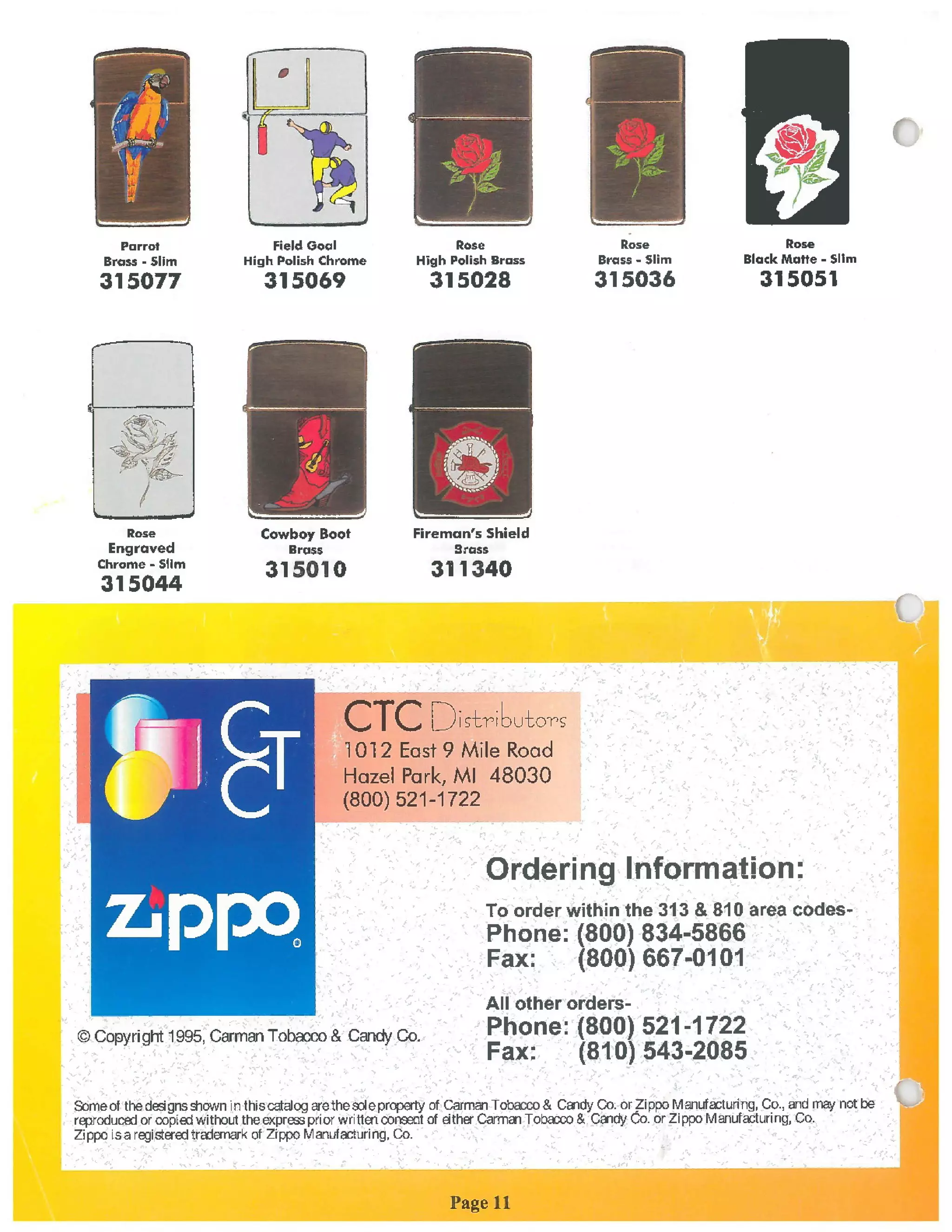 1996 zippo collection CTC | PDF