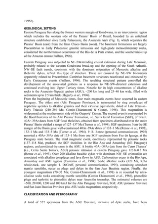 2013. Gomes, C. et al. A Synthesis on the alkaline magmatism of Eastern ...