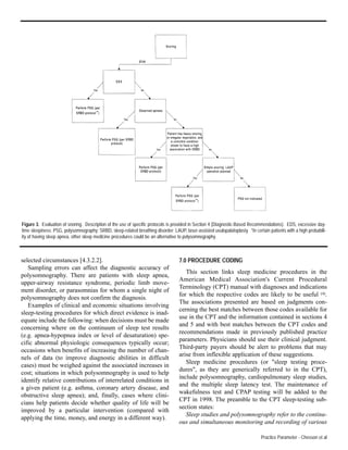 1997 practice parameters for the indications for polysomnography and ...