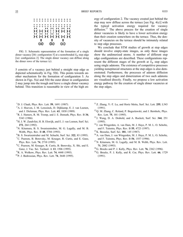 1997 atomic details of step flow growth on si(001) | PDF