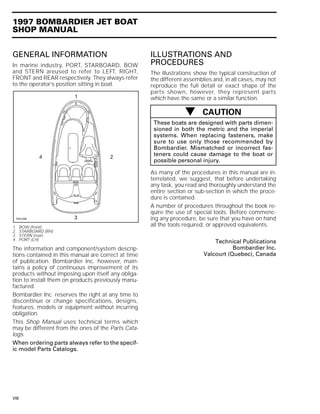 1997 sea doo speedster 5605 service repair manual | PDF