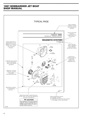 1997 sea doo speedster 5609 service repair manual | PDF
