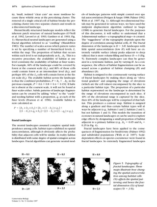 1997 with the application of neutral landscape models in conservation biology | PDF