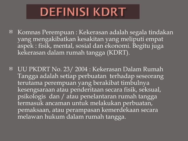 Kekerasan Dalam Rumah Tangga .ppt