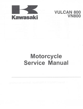 1998 kawasaki vn800 b3 service repair manual | PDF
