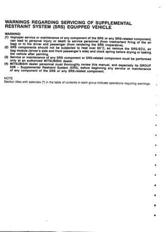 1998 Mitsubishi FTO Service Repair Manual.pdf