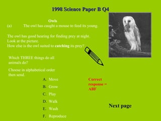 1998 science paper b | PPT