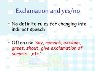 Direct and Indirect Speech | PPT