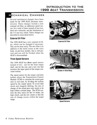 1999 4 eat transmission (video reference booklet) (1) | PDF