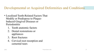 1999 CLASSIFICATION OF PERIODONTAL DISEASES.pptx